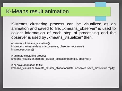 pyclustering tutorial k means ppt
