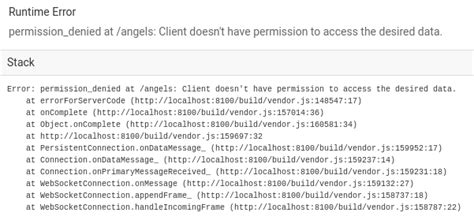 Angular Ionic Angularfiredatabase Saying Not Authorized Even Though