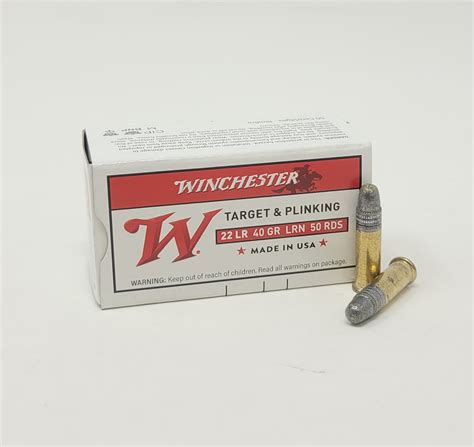Winchester 22 Long Rifle Ammunition Usa22lr 40 Grain Lead Round Nose