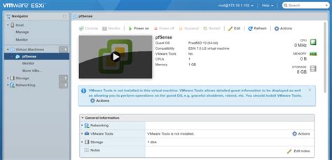 Virtualizing PfSense Software With VMware VSphere ESXi PfSense