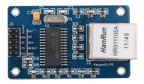 módulo ethernet lan rj45 enc28j60 internet arduino [ max ] 7 490 en