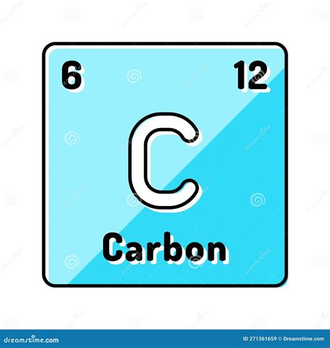 碳化学元素彩色图标矢量图 向量例证 插画 包括有 设备 实验 学校 颜色 例证 教育 分子 271361659