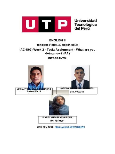 week 2 task assignment what are you doing now pa pdf