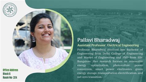 iit gandhinagar meet prof pallavi bharadwaj who has