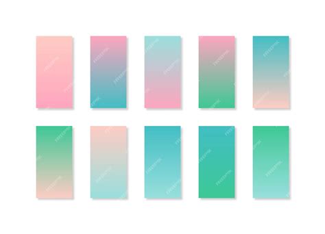 부드러운 색상 그라데이션 배경입니다 모바일을 위한 현대적인 화면 디자인 프리미엄 벡터