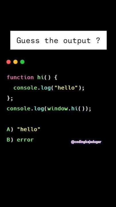 Javascript Interview Questions How To Answer Them Shorts Javascriptinterview Javascript