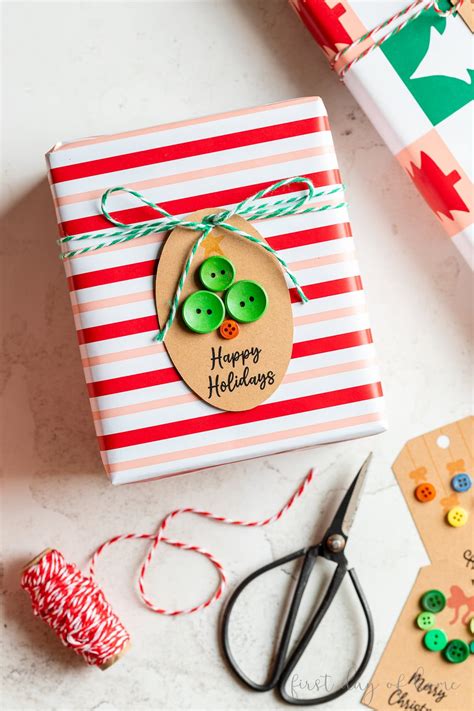 Diy Christmas T Tags Free Printable First Day Of Home