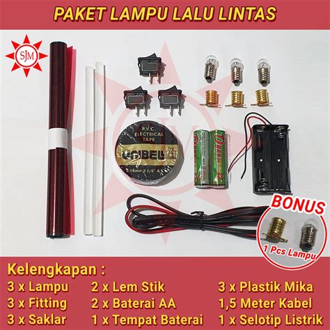 Jual Paket Rangkaian Lampu Rambu Lalu Lintas Praktek Sekolah Shopee Indonesia