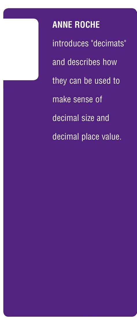 Figure 1 Helping Students To Make Sense Of Decimal Place