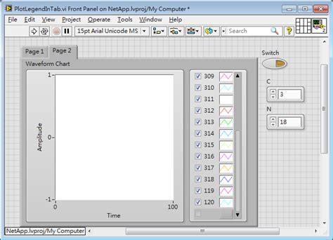 solved the waveform chart in the tab control ni community