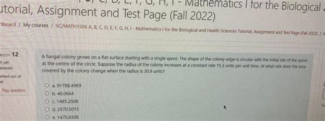 Answered Utorial Assignment And Test Page Fall 2022 Hboard My Courses Kunduz
