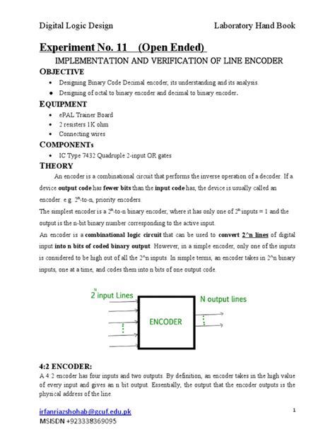 Digital Logic Design Exp No 11 Pdf Logic Gate Bit