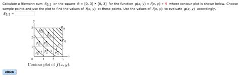 Solved Calculate A Riemann Sum S3 3 On The Square R 0