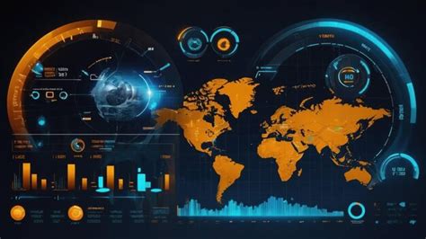 Futuristic Global Interface Concept Premium Ai Generated Image