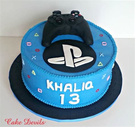 Video Game Controller Fondant Cake Topper Gaming Birthday Cake
