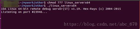 ida动态调试elf 无坑详细 elf反编译 csdn博客