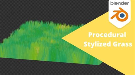 blender tutorial procedural stylized grass blender tutorial