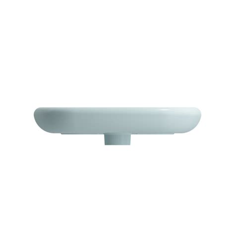 Bocchi Fire Clay Vessel Rectangular Modern Matte Ice Blue Bathroom Sink