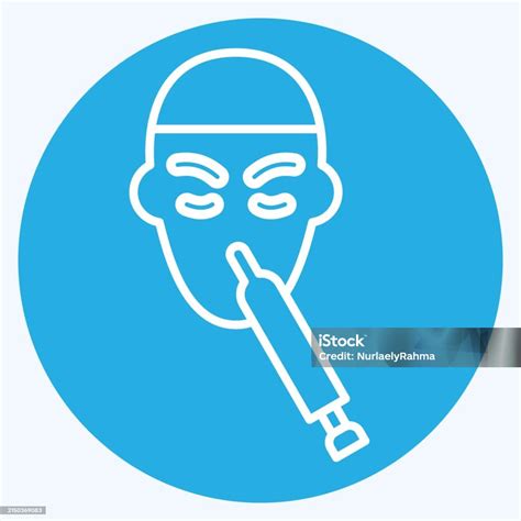 아이콘 성형 외과 의료 전문 기호와 관련이 있습니다 파란 눈 스타일 심플한 디자인 일러스트레이션 Mental Wellbeing에 대한 스톡 벡터 아트 및 기타 이미지