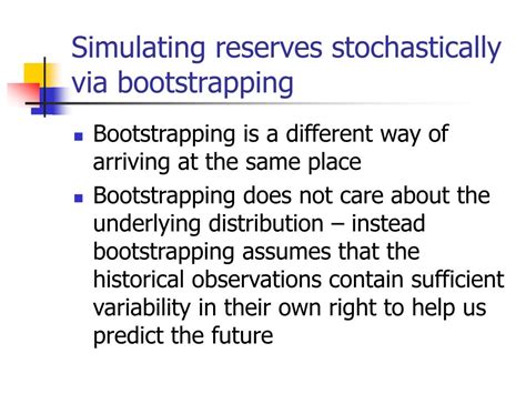 Ppt An Introduction To Stochastic Reserve Analysis Powerpoint