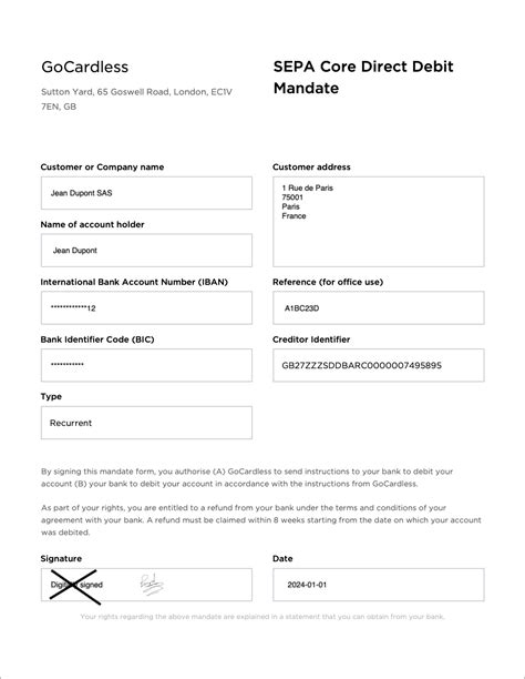 SEPA Offline Mandate Support Centre
