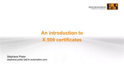 an introduction to x 509 certificates pdf