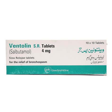 Ventolin 4 Mg 100 Tab Ventolin 4mg Salbetol 4mg Tablet View Usage