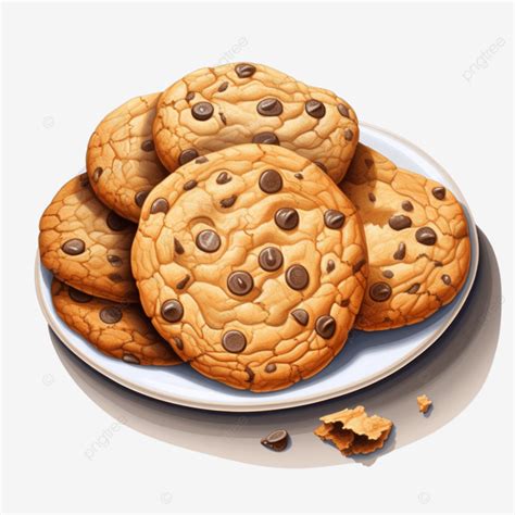 구운 초콜릿 칩 쿠키 그림 빵 덩어리 음식 Png 일러스트 및 이미지 에 대한 무료 다운로드 Pngtree