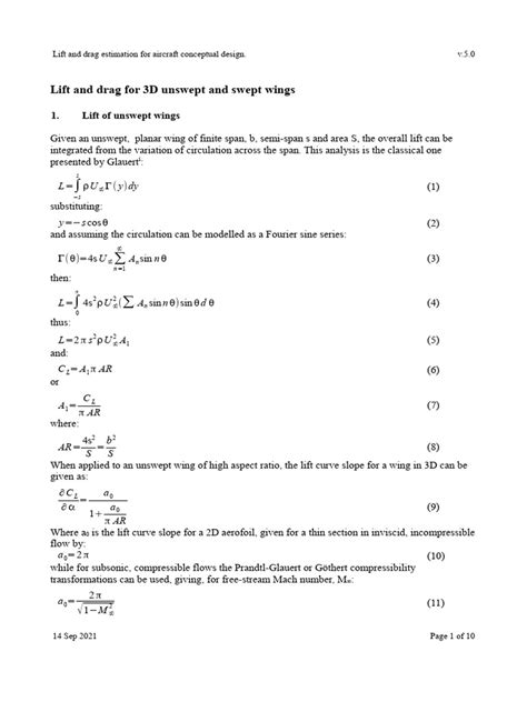 Lift And Drag Estimation V5 Download Free Pdf Boundary Layer Airfoil