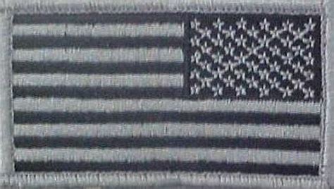 Reversed Acu American Flag Patch Hook Back