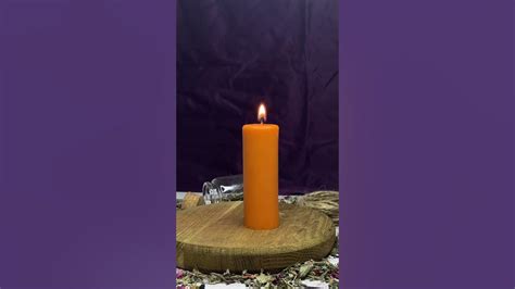 Помаранчева воскова свічка Циліндр 3 5х10 см Youtube