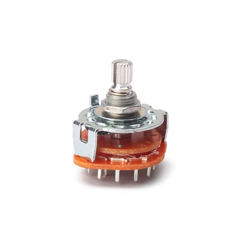 2pcs Rotary Switch Selector 2 Pole 6 Position Guit Vicedeal