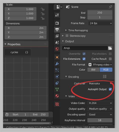 Rendering Video Render Is Splitting The Final Video Into Chunks Blender Stack Exchange