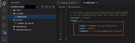 vs code 的 tasks 提升編程效率？實戰更新所有 pip 的 library python 編程．圖表