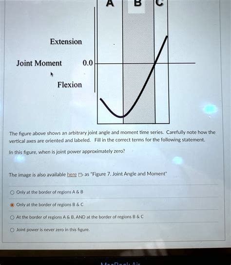 Extension Joint Moment 00 Flexion A B C The Figure Above Shows An
