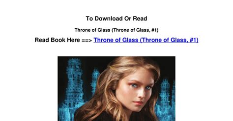Download Epub Throne Of Glass Throne Of Glass 1 By Sarah J Maaspdf