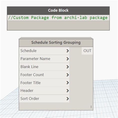 Schedule Sorting Issue Packages Dynamo
