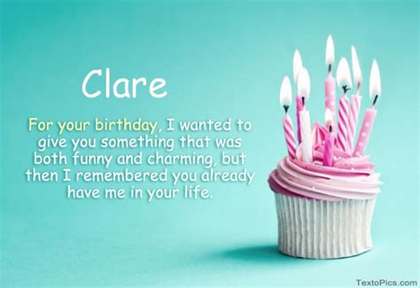 Happy Birthday Clare Pictures Congratulations