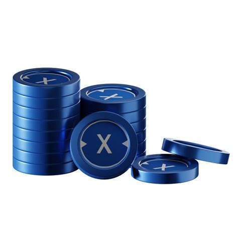 XDC Network XDC Coin Stacks Cryptocurrency D Render Illustration PNG