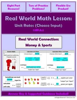 Unit Rates Choose Input Engaging Part Lesson Practice Flexible Use