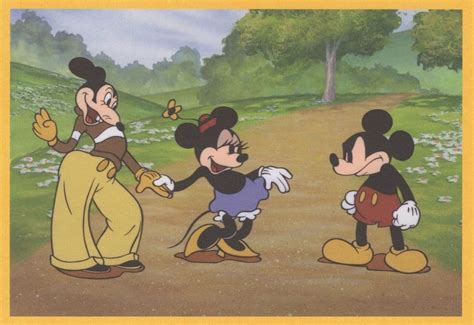 Mickeys Rival Walt Disney Goofy Minnie Mouse Cartoon Postcard Topics
