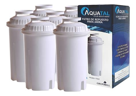 Seis Filtros Aquatal Repuesto Jarra Purificadora Alvarezweb