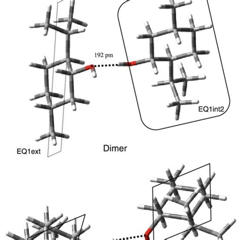 Molecular Structure Of The Monomer Dimer And Trimer And Atom Numbering