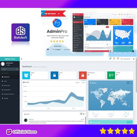 jual source code aplikasi adminpro login multi user management