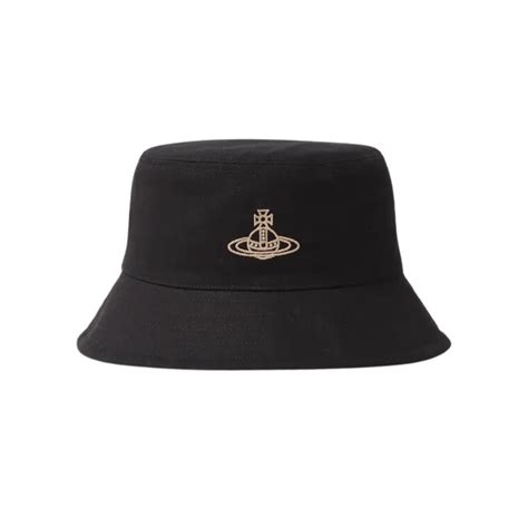 비비안 웨스트우드 런던 립스탑 버킷햇 블랙 Vivienne Westwood Kream