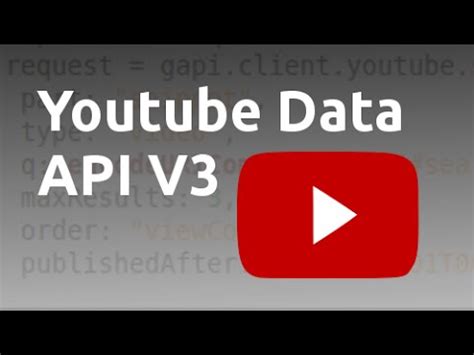 Using The Youtube API To Search For Videos YouTube