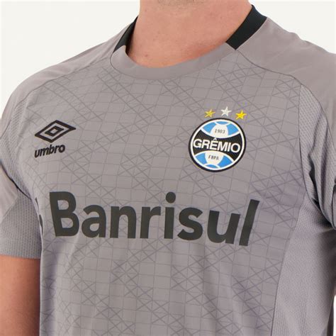 Camisa Umbro Grêmio Goleiro 2022 Cinza Futfanatics