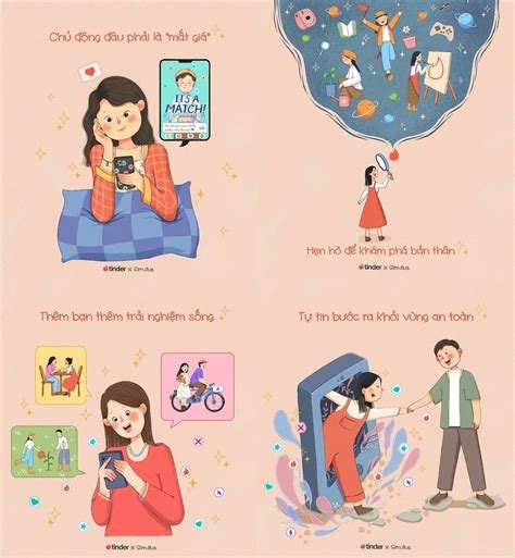 Nữ Họa Sĩ Trẻ Người Việt Cùng Tinder Sáng Tạo Bộ Tranh ý Nghĩa Nhân
