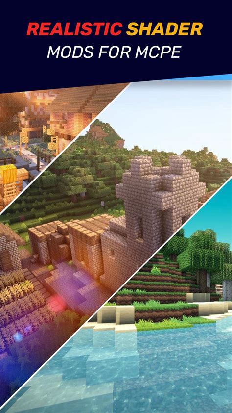realistic shader mods for mcpe apk for android download