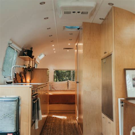 A 1973 Airstream Gets An Organic Remodel Inspired By Frank Lloyd Wright